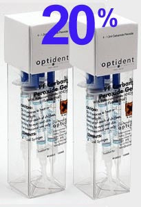 Optident Teeth Whitening Gel 20% 4 Pack – Bleach Refills